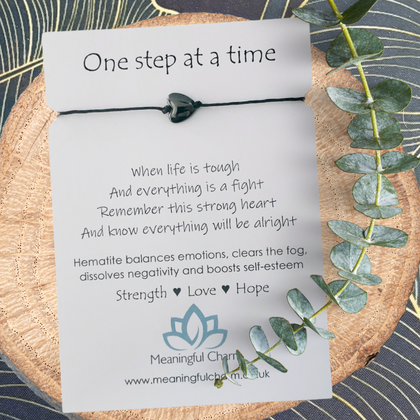 One Step at a time Bracelet - Meaningful Charm