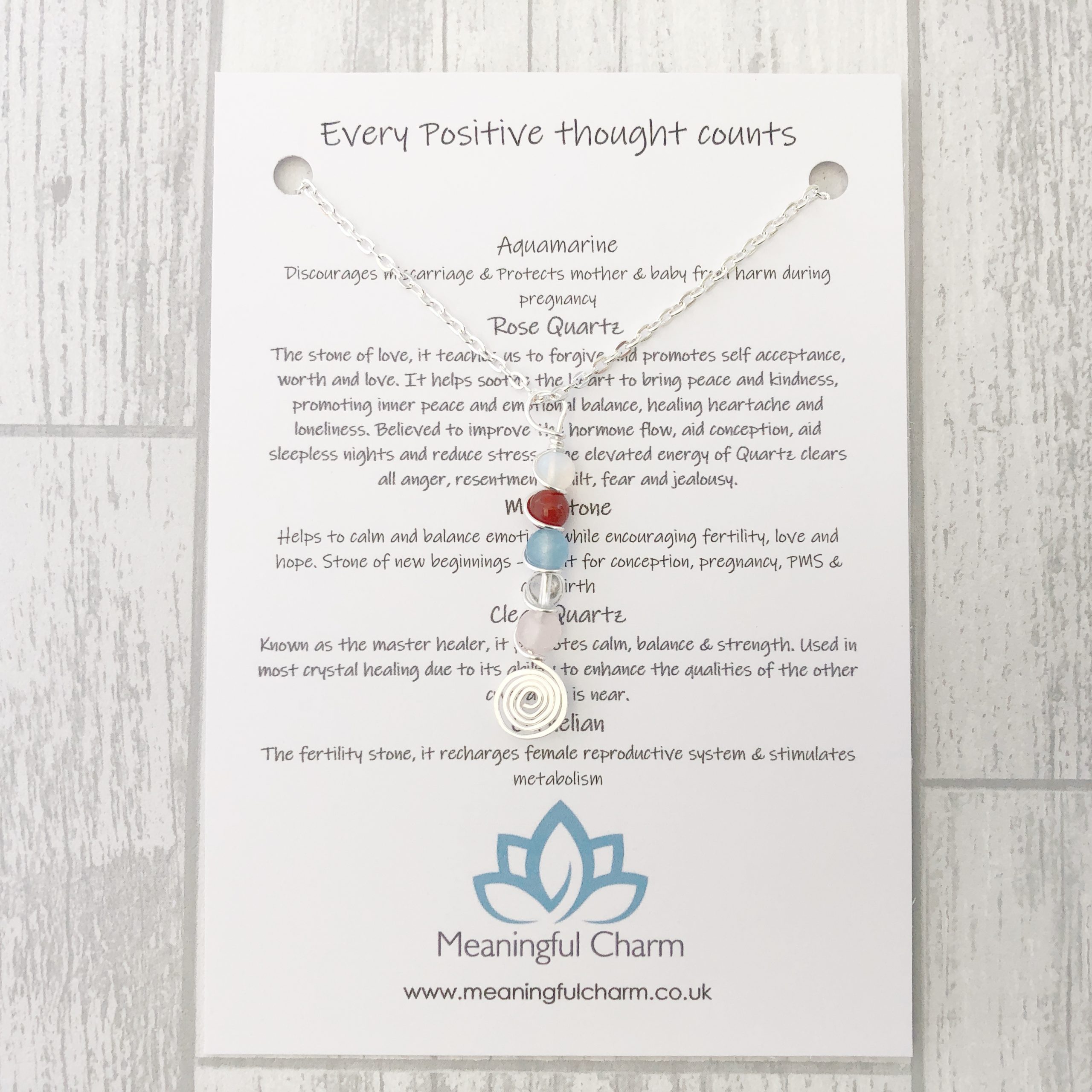 Fertility Power Necklace - Meaningful Charm