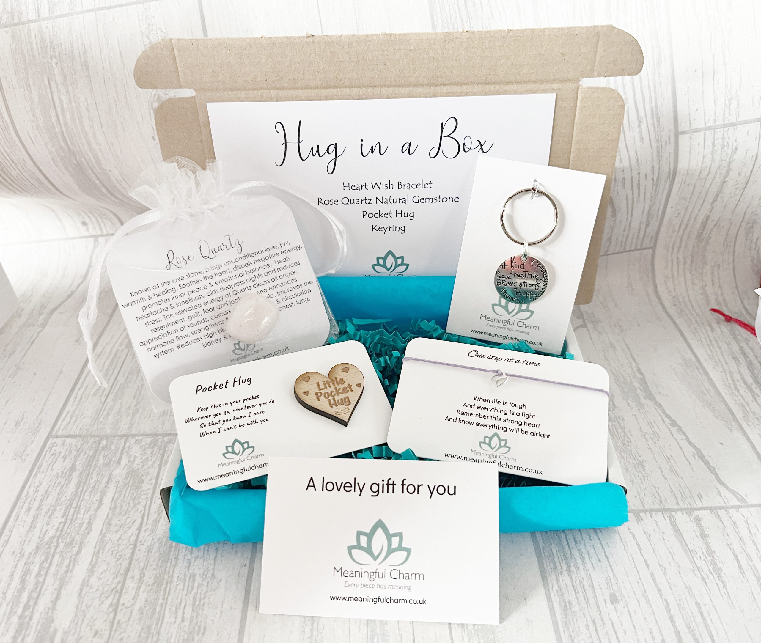Hug in a Box Letter Box Gift - Meaningful Charm