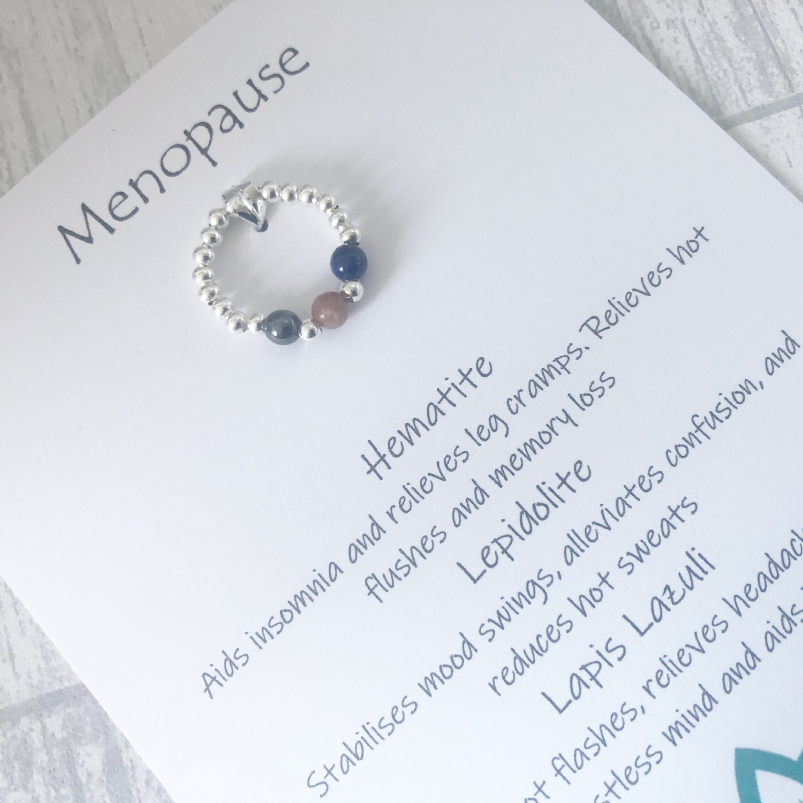 Menopause Stretch Ring - Meaningful Charm