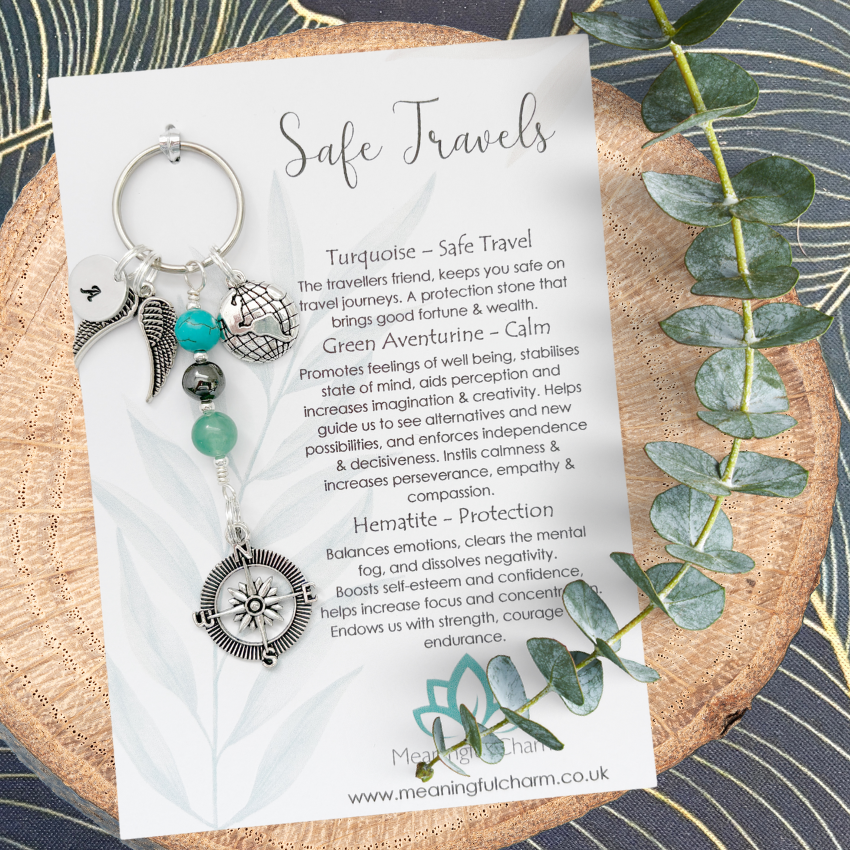 Safe Travels Keyring - Meaningful Charm