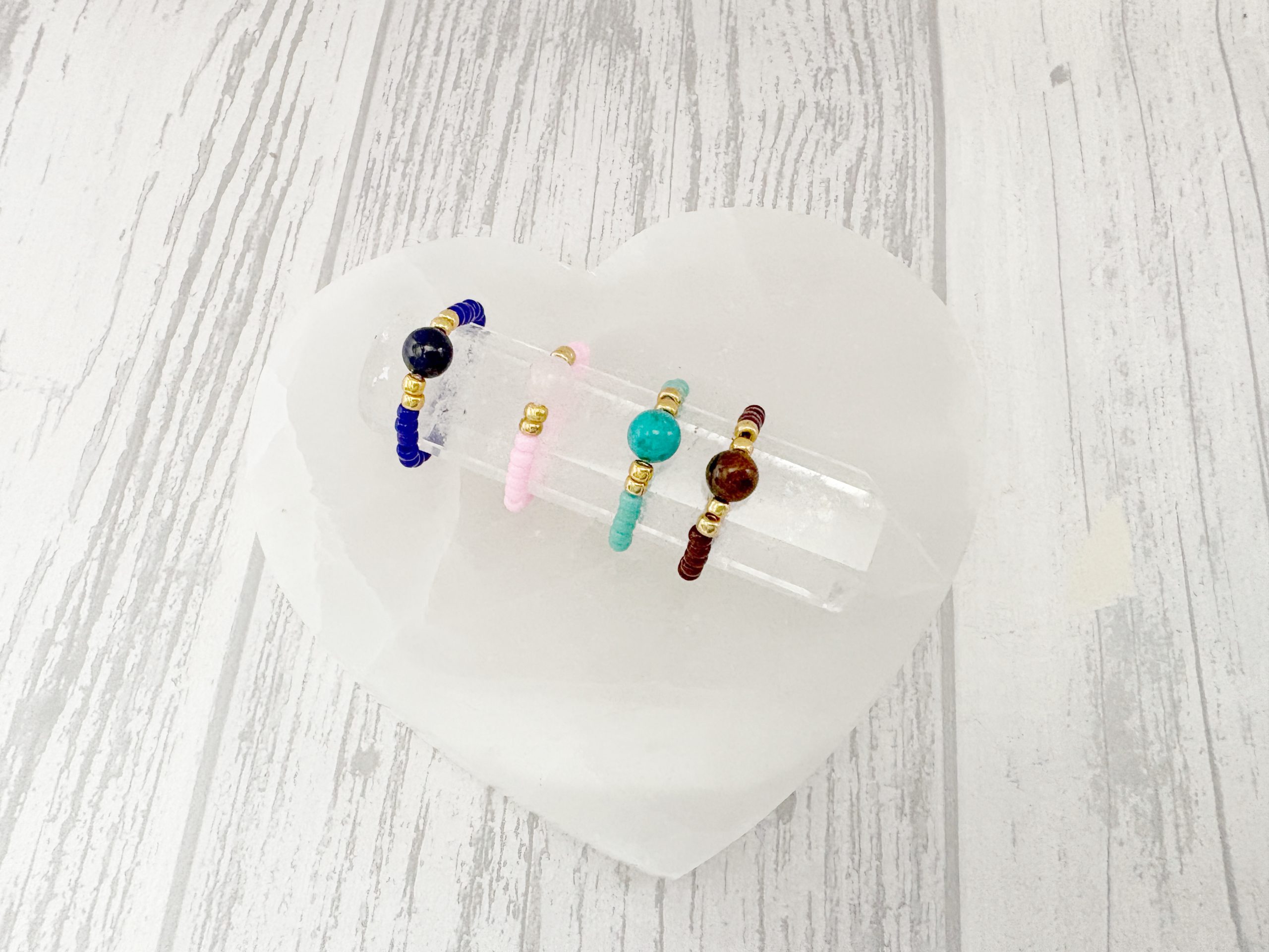 Crystal Stretch Rings - Meaningful Charm